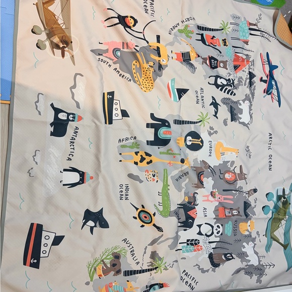 Other | Colorful World Map Floor Mat | Poshmark